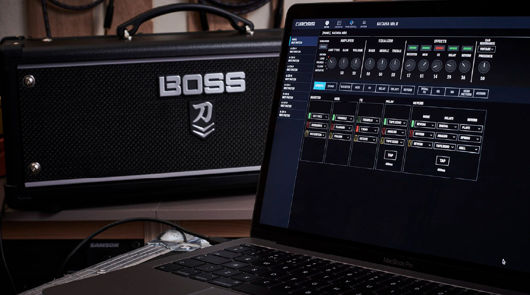 Phần mềm BOSS Tone Studio cho dòng ampli Katana