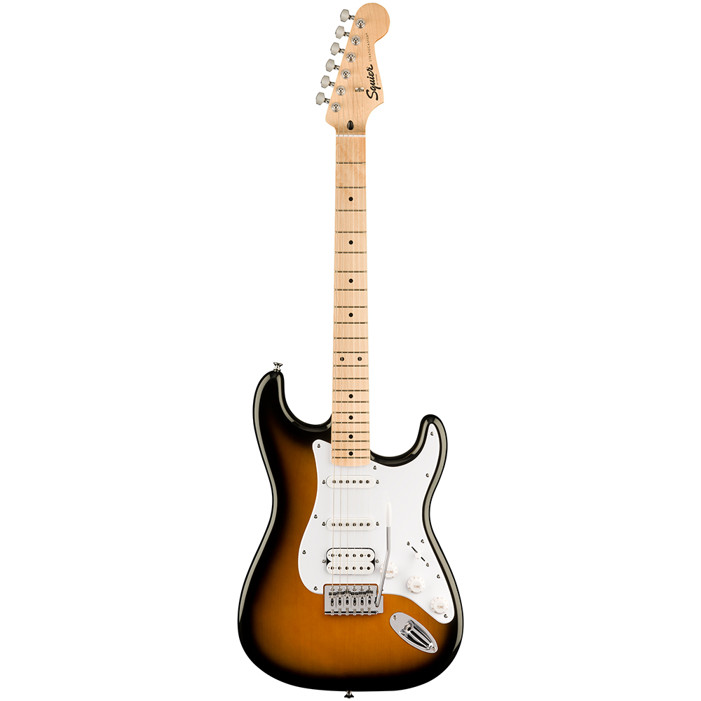 Squier Fsr Sonic Strat Hss Maple White Pickguard 2-Color Sunburst ...